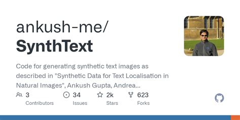 github ankush me synthtext code for generating synthetic text images