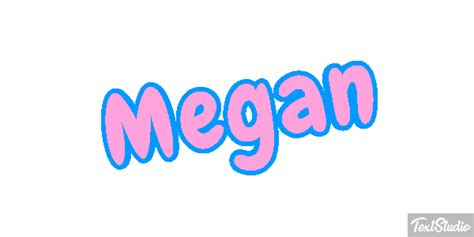 Megan Name Animated GIF Logo Designs