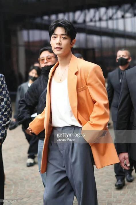 Xiao Zhan With His Bodyguards At Milan Fashion Week R Xiaozhanworld