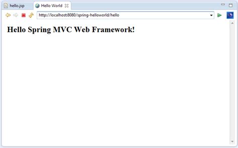helloworld with spring framework software art of design and