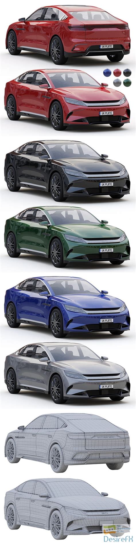 Download Byd Han Ev 2023 3d Model Desirefxcom