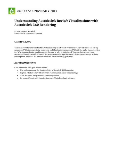 PDF Understanding Autodesk Revit Visualizations Help Autodesk S Amazonaws