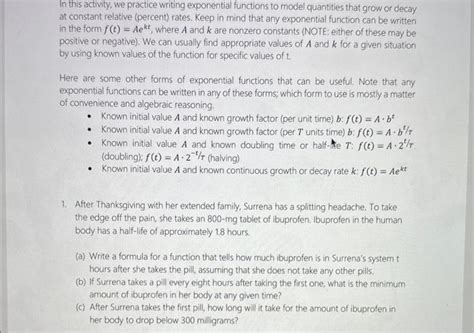 Solved In This Activity We Practice Writing Exponential Chegg