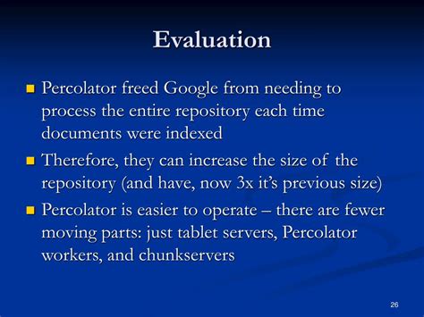 Ppt Large Scale Incremental Processing Using Distributed Transactions And Notifications