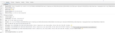 Cookies Are Set But Not Signaled In The Response Headers Reported By The CDTP Issue