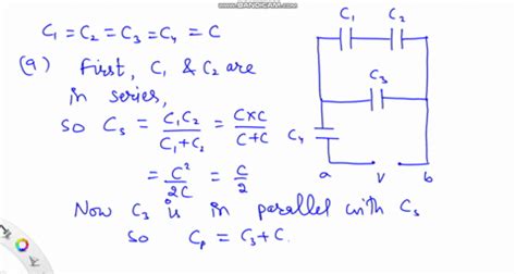 SOLVED II In Fig Suppose C C C C C A Determine The Equivalent Capacitance