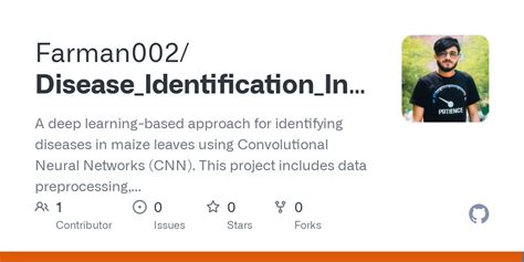 Github Farman002diseaseidentificationinmaizeleafusingcnn A Deep Learning Based