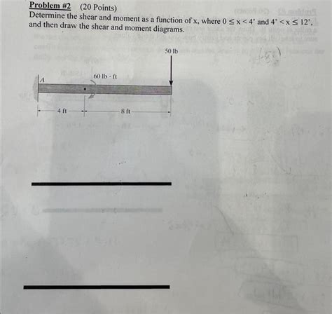 Solved Problem 2 20 Points Determine The Shear And