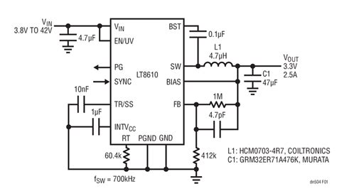 42v 2 5a Synchronous Step Down Regulator With 2 5μa Quiescent Current