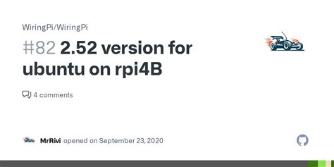 252 Version For Ubuntu On Rpi4b · Issue 82 · Wiringpiwiringpi · Github
