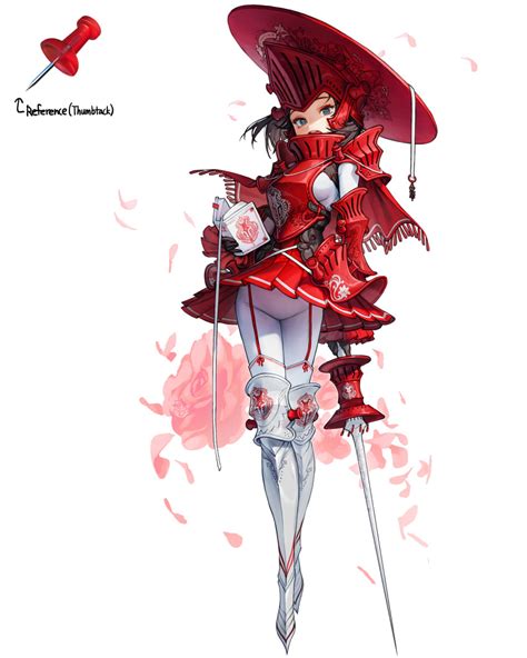 Rinotuna Original Red Headwear Absurdres Highres 1girl Armor