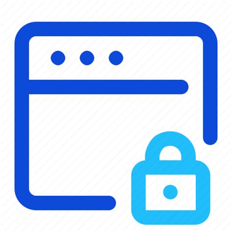 Website Lock Security Icon Download On Iconfinder