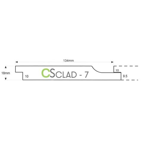 Cedar Cladding Profile 07 18 X 134mm X 1 85m Country Supplies