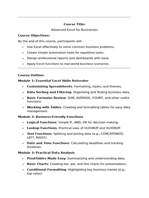 Excel Advanced 1 Pdf Microsoft Excel Computing