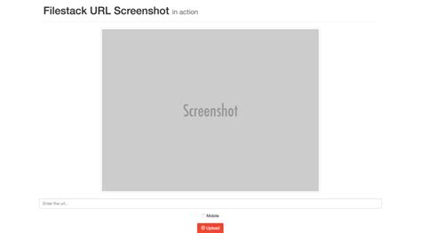 Take A Screenshot With Filestack And React