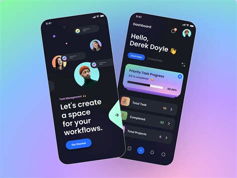task mangement mobile app behance