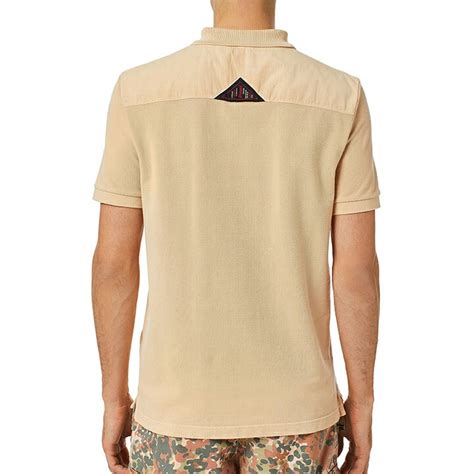 【楽天市場】 Diesel ディーゼル メンズ ガーメントダイ ヨーク切替 鹿の子 半袖ポロシャツ【t Smitty】【サイズxl】【サンドベージュ】die M T F4 274 《メーカー