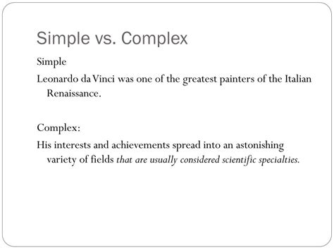 PPT Simple Vs Complex PowerPoint Presentation Free Download ID