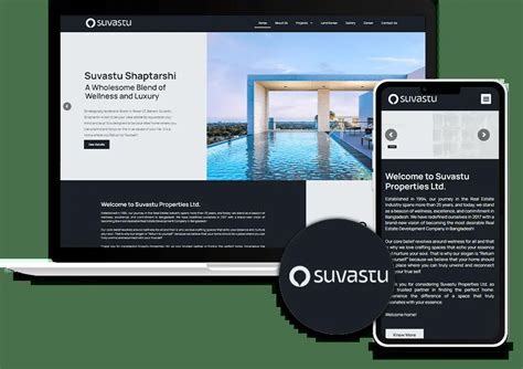 suvastu properties ltd web development project