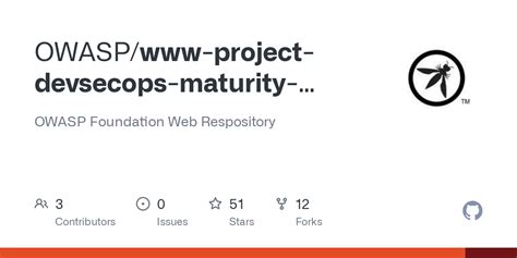 Github Owasp Project Devsecops Maturity Model Owasp Foundation Web Respository