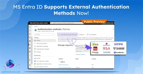 External Authentication Methods In Microsoft Entra Id