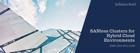 solusi singkat sanless clusters untuk lingkungan cloud hybrid