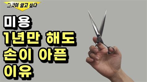 올바른 미용사 가위 잡는법미용사는 미용가위를 어떻게 잡고 커트할까 Youtube