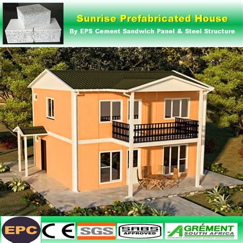 Eps Concrete Foam Cement Light Steel Modular Fast Assembly House