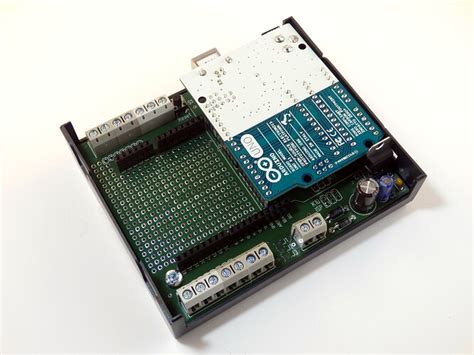 arduibox din rail enclosure proto board for arduino hardware