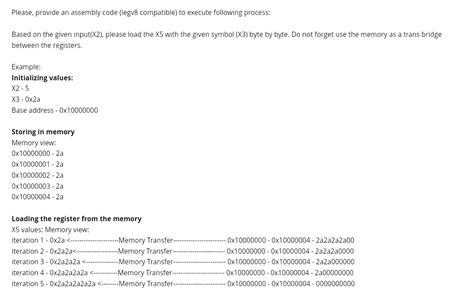 Solved Please Provide An Assembly Code Legv8 Compatible Chegg Com