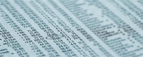 Page With Stock Market Data Columns Stock Image Image Of Financial