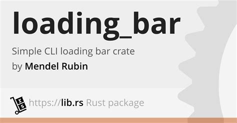 LoadingBar Rust Library Lib Rs