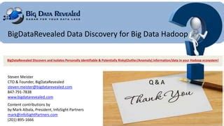 Big Datarevealed Hadoop Catalog PPSX Databases Computer Software And Applications