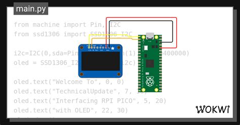 Interface Raspberry Pi Pico OLED Wokwi ESP32 STM32 Arduino Simulator