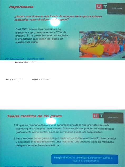 Gases Ideales Pdf Gases Pascal Unidad