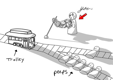 Just The Trolly Problem But Each Person Is Varyingly Happy To Be There