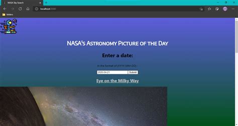 GitHub App Choreography NasaSkySearch Using NASA S Picture Of The Day API I Made An App