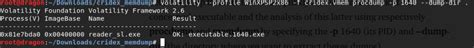 Basic Extracting Malware From Memory Cyber Security Architect Red