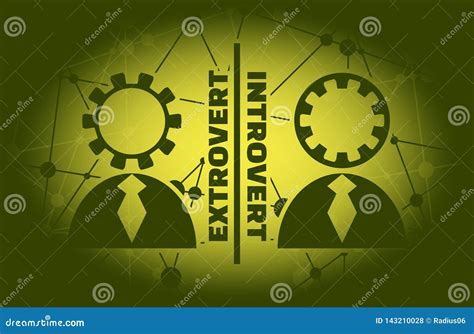Extrovert Vs Introvert Stock Vector Illustration Of Behavior 143210028