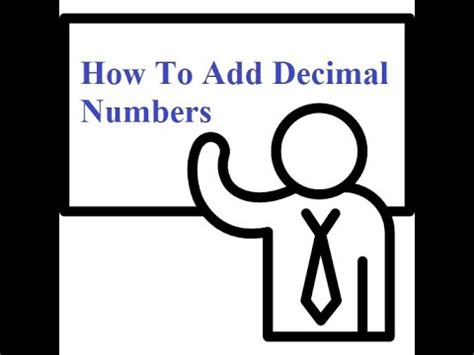 How To Add Decimal Numbers YouTube