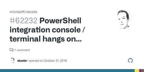 Powershell Integration Console Terminal Hangs On Starting · Issue