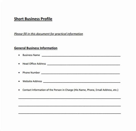 Client Profile Template Word Peterainsworth