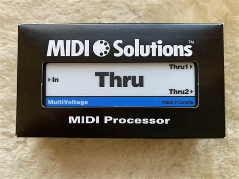MIDI Solutions MSL THRU 2 Output Active MIDI Thru Box Reverb