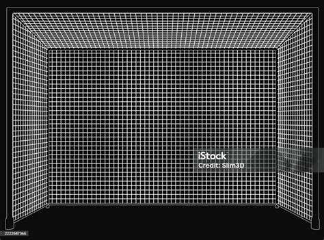 흑백 격자 패턴은 정확한 레이아웃을 형성하는 작고 균일한 간격의 선으로 구성된 구조화된 방 칸막이 디자인을 보여줍니다 기하학적 단순함은 축구 골 네트를 닮았습니다 Draft