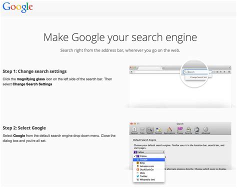 Google Suggesting Firefox Users Change Their Search Engine Home Page Search Engine Land