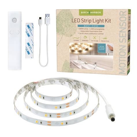 Led Strip Lighting Motion Sensor Light Kit Birch Harbor Lighting