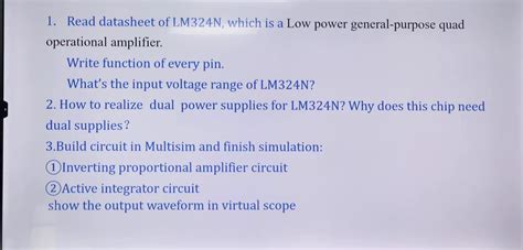 Solved 3build Circuit In Multisim And Finish