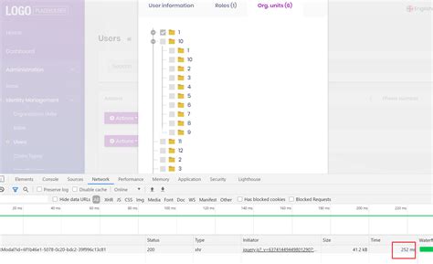 User Create Edit Modal Dialogs Slow To Show When Organization Units Are Defined 714 Support