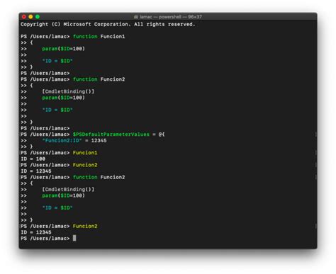 Usar Los Parámetros Predeterminados En Powershell Operating Systems Scripting Powershell And