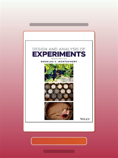 Design And Analysis Of Experiments 10th Edition Douglas C Montgomery Pdf Multiple Choice